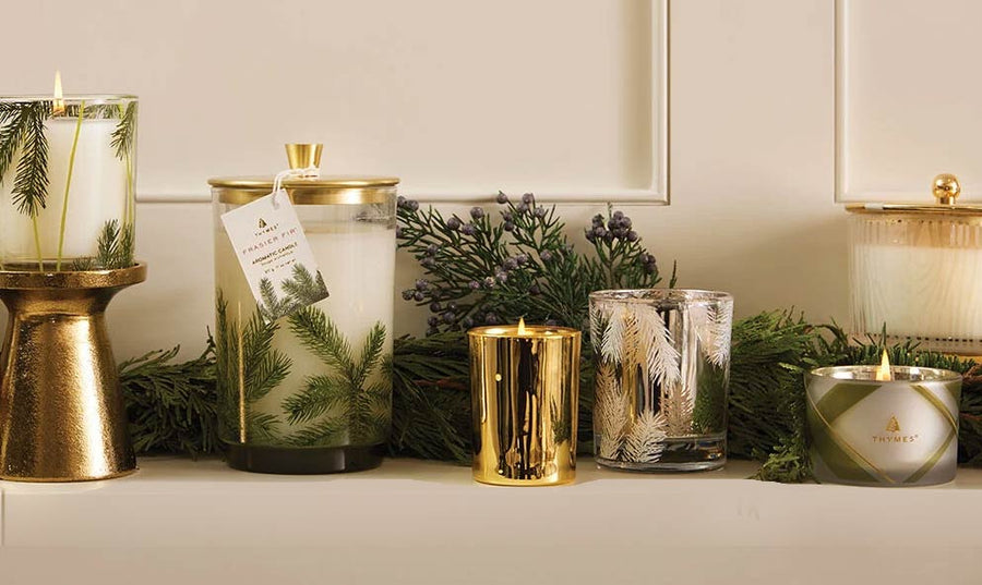 Frasier Fir Candles by Thymes | Pine Scented Holiday Candles | Candle ...