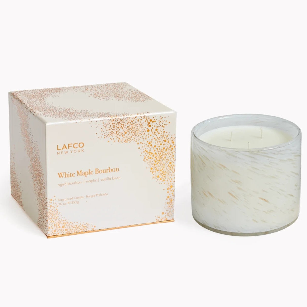 LAFCO - White Maple Bourbon 3 Wick Candle | Candle Delirium