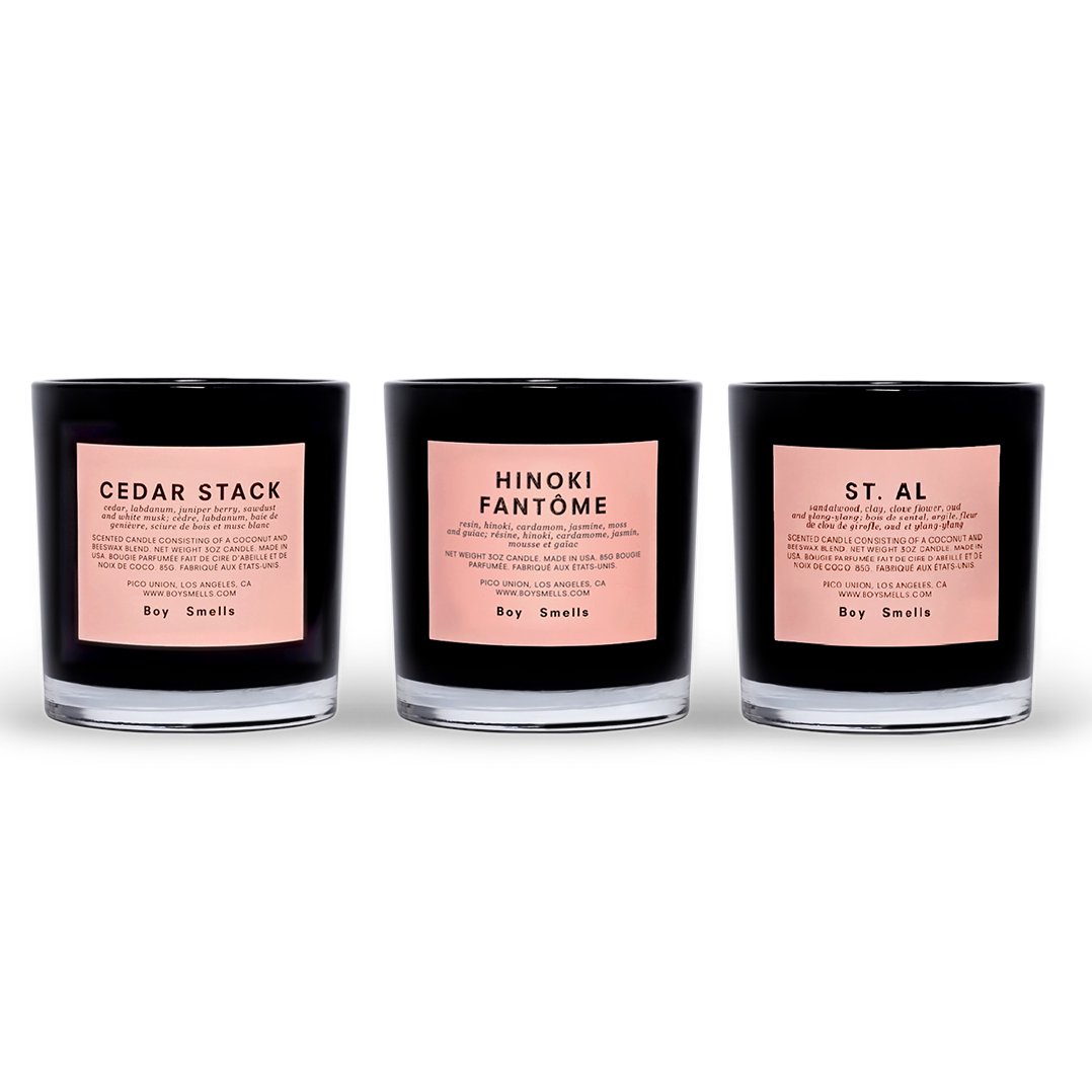 Boy Smells - Cedar Stack/Hinoki/St. Al Candle Votive Set at ...
