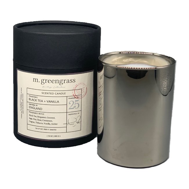 M. Greengrass Black Tea & Vanilla Candle | Candle Delirium