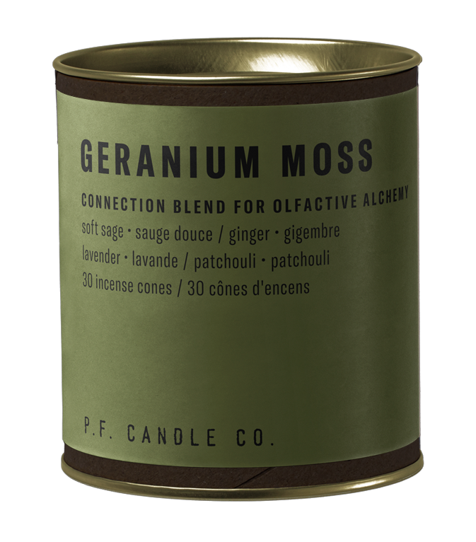 P.F. Candle Co. - Geranium Moss Incense Cones | Candle Delirium
