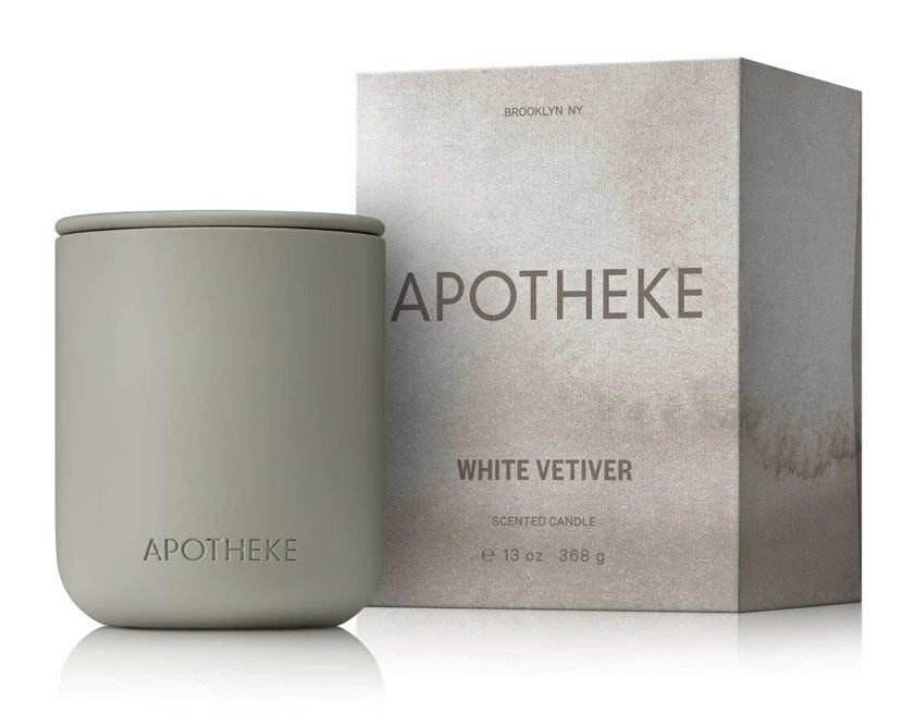 Apotheke - White Vetiver 2 Wick Ceramic Candle | Candle Delirium